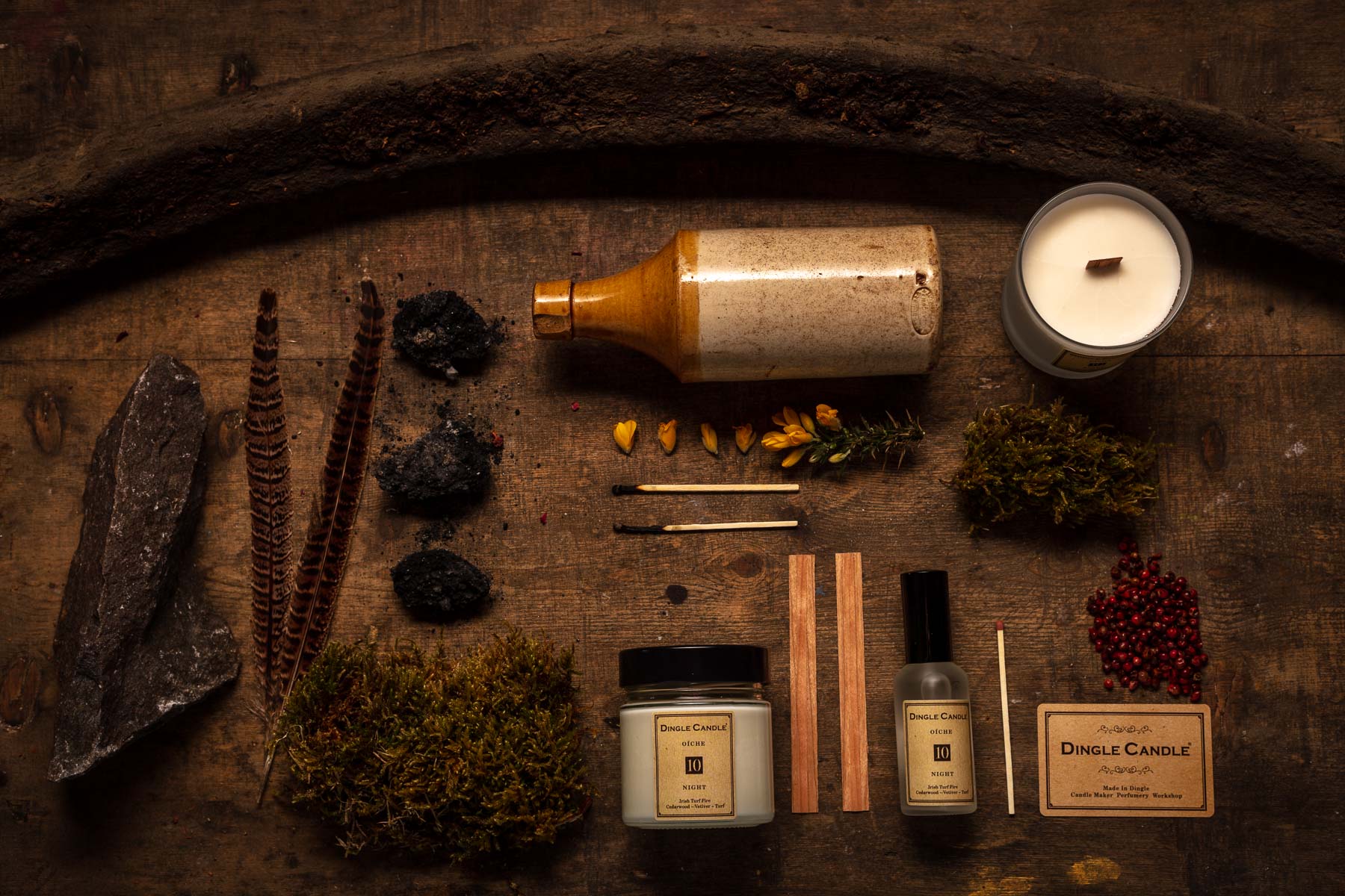 No10 Oíche # Night Smoked peat & turf fire – DINGLE CANDLE